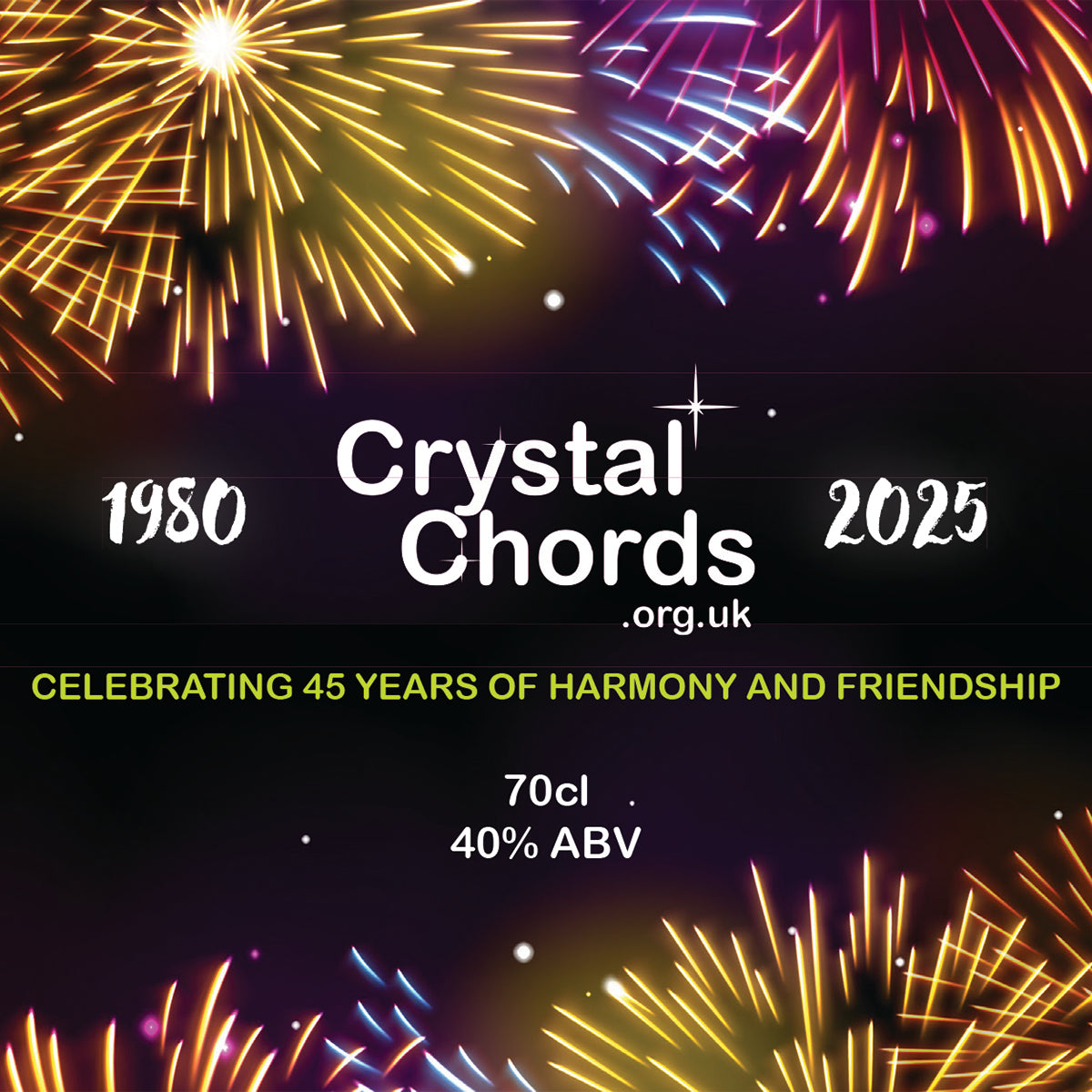 Crystal Chords 45 Year Celebration | Stockport Gin
